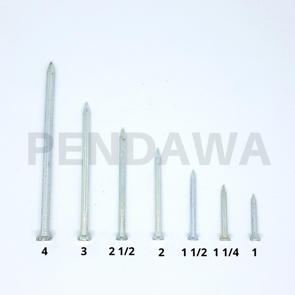 Jual Paku Beton Putih 1 inch 2,5cm / Paku Tembok Galvanis 1 pak | Shopee Indonesia