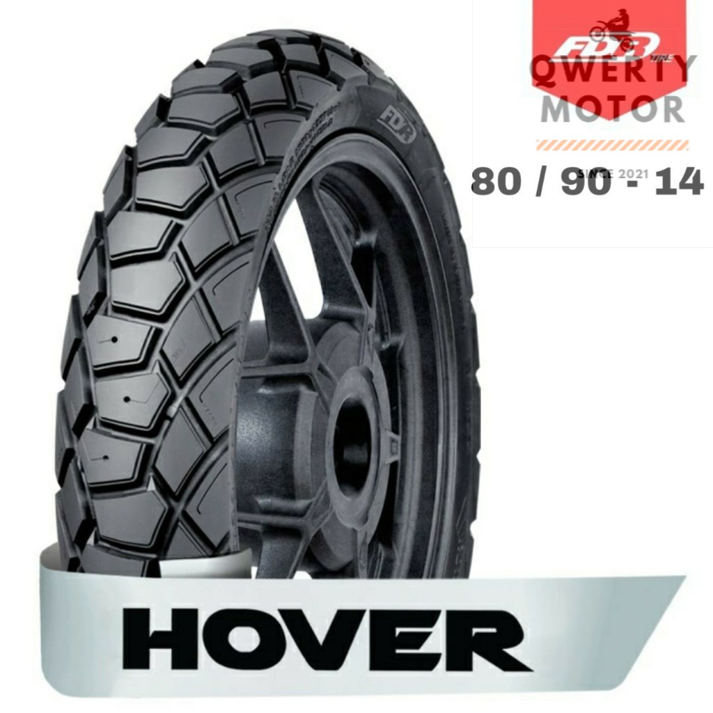 Jual BAN LUAR FDR 80/90-14 HOVER TUBELESS SEMI TRAIL / KOTAK TAHU ...