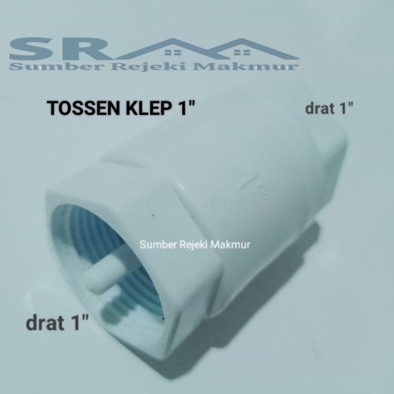 Jual Tusen Klep PVC 1” FINA / Tossen Klep 1 Inci FINA / Check Valve PVC ...