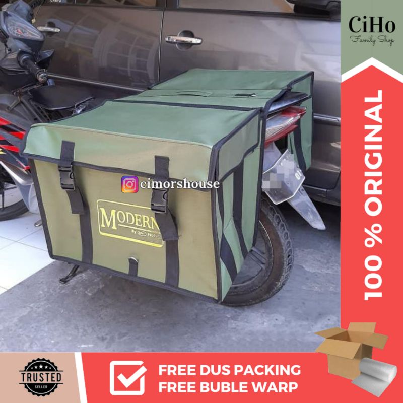 Jual TAS OBROK BOX MOTOR MODERN WATERPROOF DELIVERY KURIR POS SALES ...