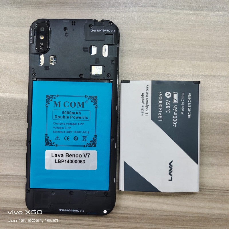 Jual Battery Batere Batre Baterai Double Power Mcom Lava Benco V7 LBP14000063 | Shopee Indonesia
