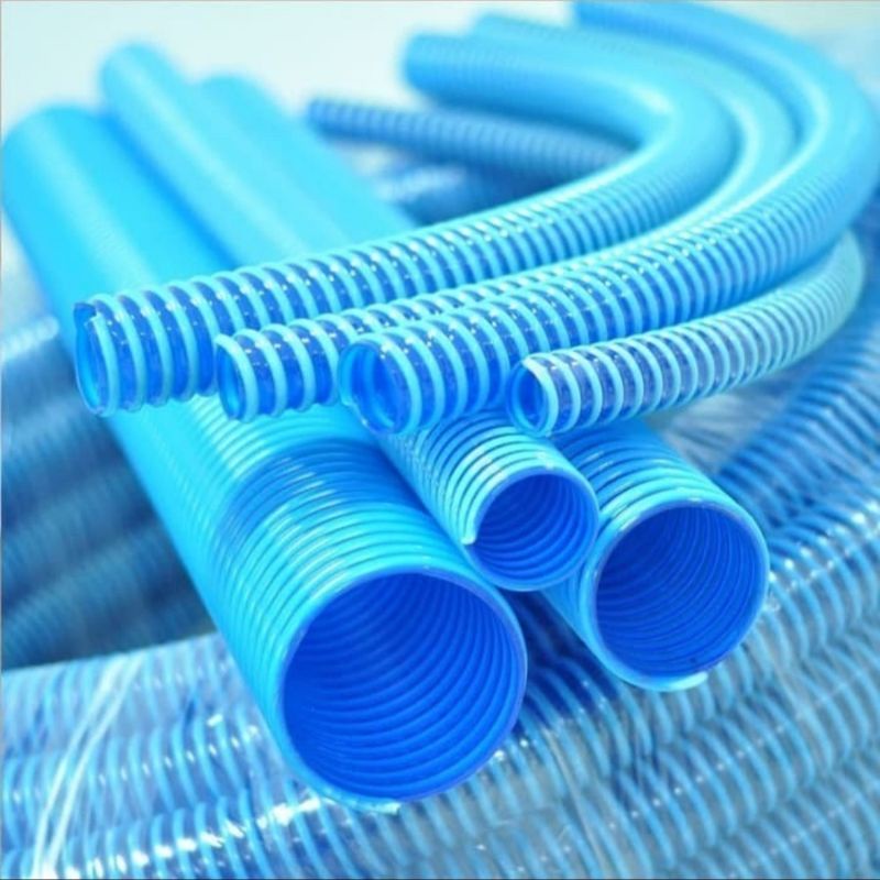 Jual 3" selang hisap isap spiral biru pompa irigasi pump 3" inch eceran ...