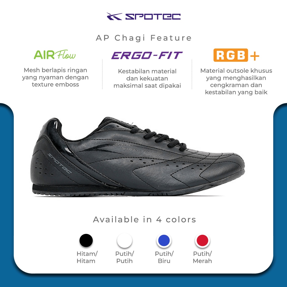 Jual SPOTEC Sepatu Taekwondo Aero Hitam - Hitam | Shopee Indonesia