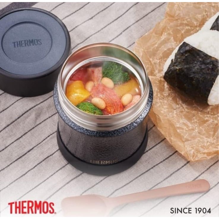 Jual THERMOS - Food Jar Vacuum Insulated H Black 500Ml (Jbm-500Wk-Htb) | Shopee Indonesia