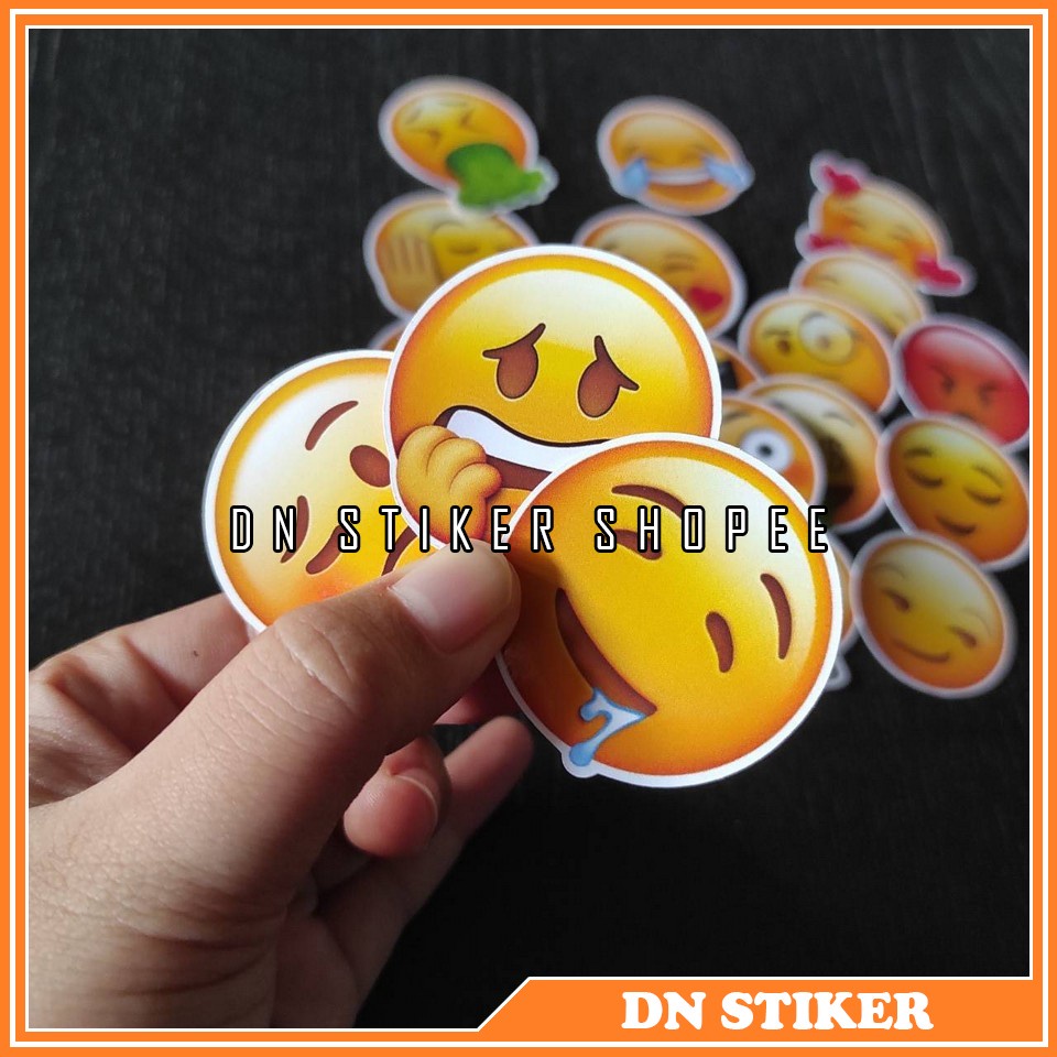 Jual stiker emoticon ekspresi wajah kertas karakter emoticon wa 23pcs ...