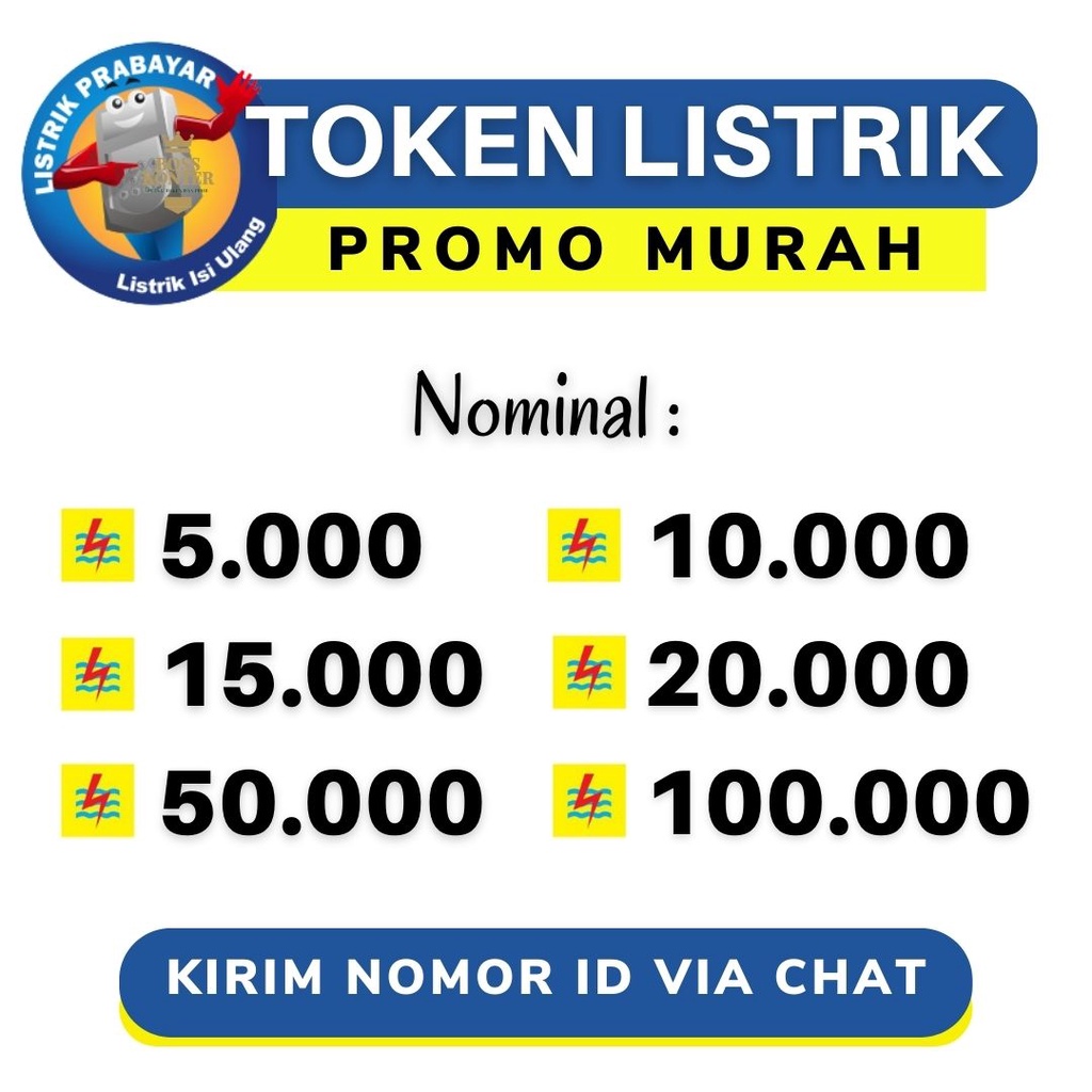 Jual TOKEN LISTRIK PLN 5 10 15 20 50 | Shopee Indonesia