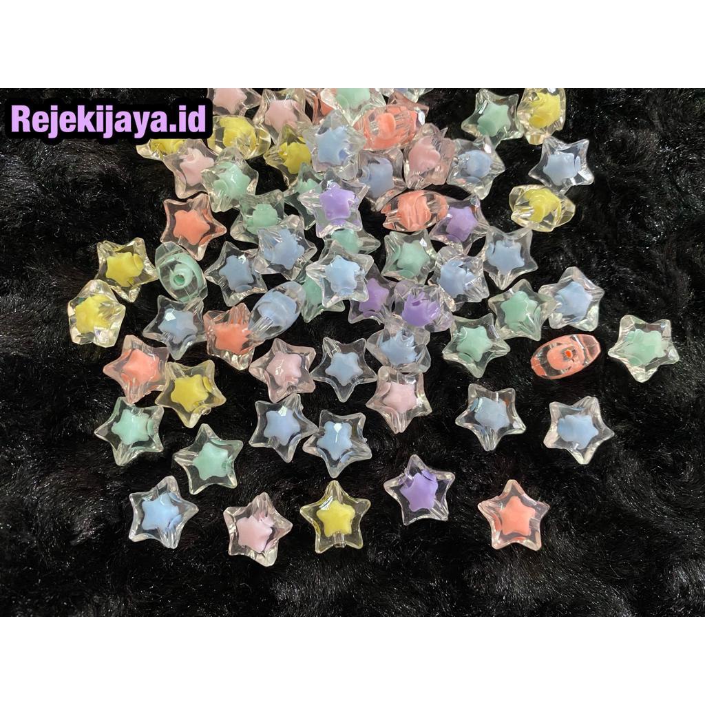 Jual MOTE BINTANG BENING / MANIK BINTANG AKRILIK / MOTE AKRILIK BINTANG ...