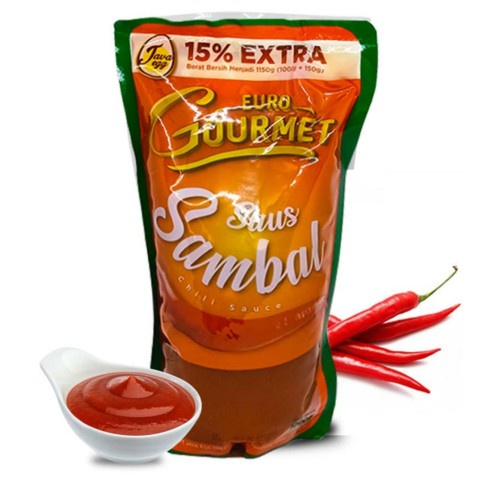 Jual Euro Gourmet Saus Saos Caos Sambal Cabai Cabe 1kg | Shopee Indonesia