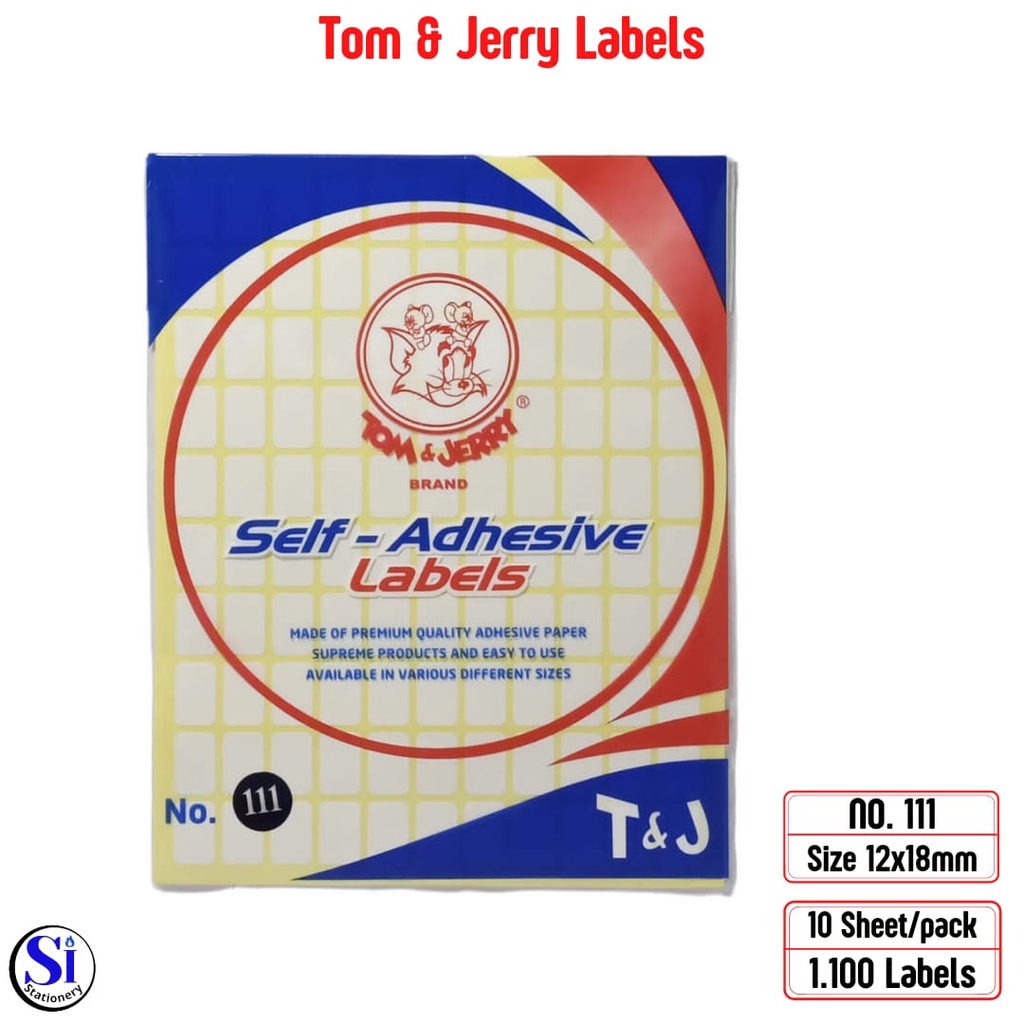 Jual Tom & Jerry Label Ukuran Kecil/Label No.98,99,111,112,113,123 ...