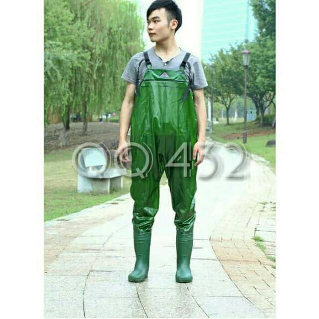 Jual Jas Hujan Anti Banjir set dengan Sepatu Boot bisa untuk cuci mobil ...