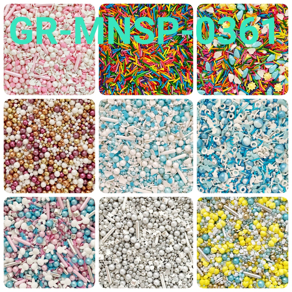 Jual GR-MNSP-0361 Sprinkles trimit springkel 10gr awan matahari rainbow ...