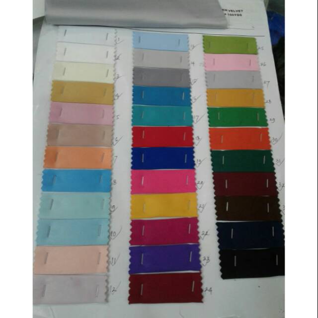 Jual kain velvet valentino / kain furing / harga untuk 50cm setengah ...