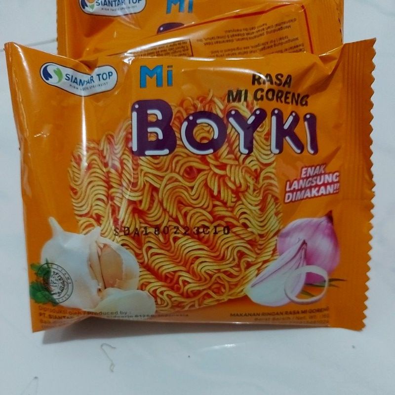 Jual Jajan Jadul Mie Boyki 1 renteng isi 10 pcs @16g | Shopee Indonesia
