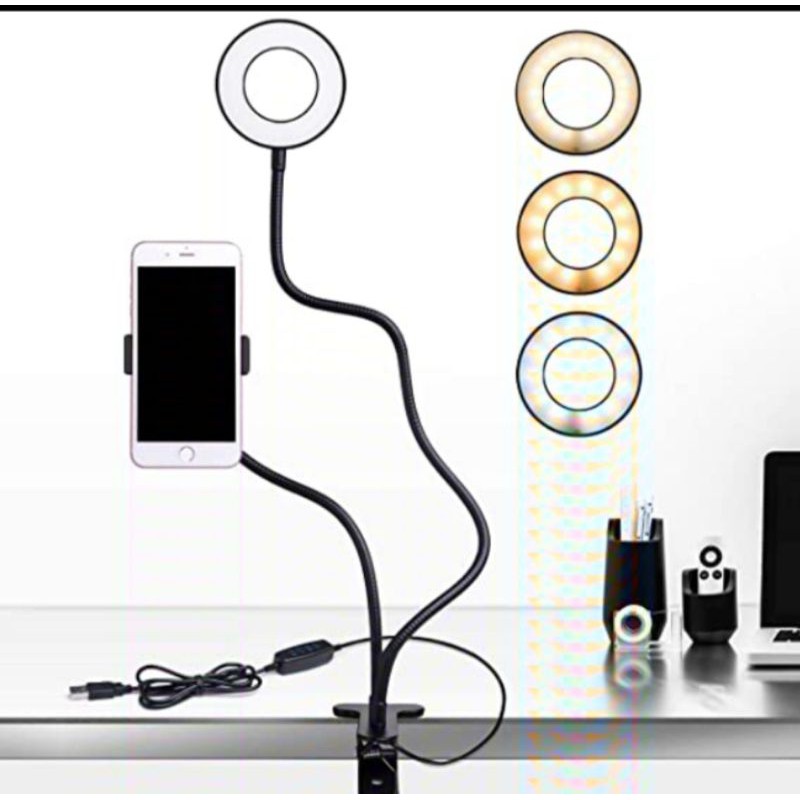 Jual Ring light 2 in 1,ring light live stream,ring light murah | Shopee ...