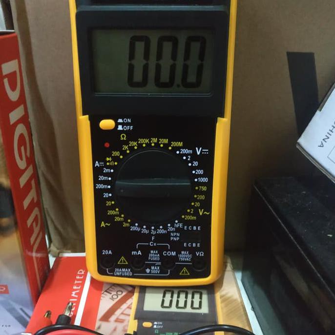 Jual MULTIMETER / MULTITESTER /AVOMETER DIGITAL DT9205A + BATERAI ...