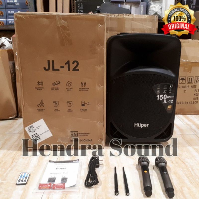 Jual Speaker Portable Huper JL 12 / JL12 (12 inch) | Shopee Indonesia