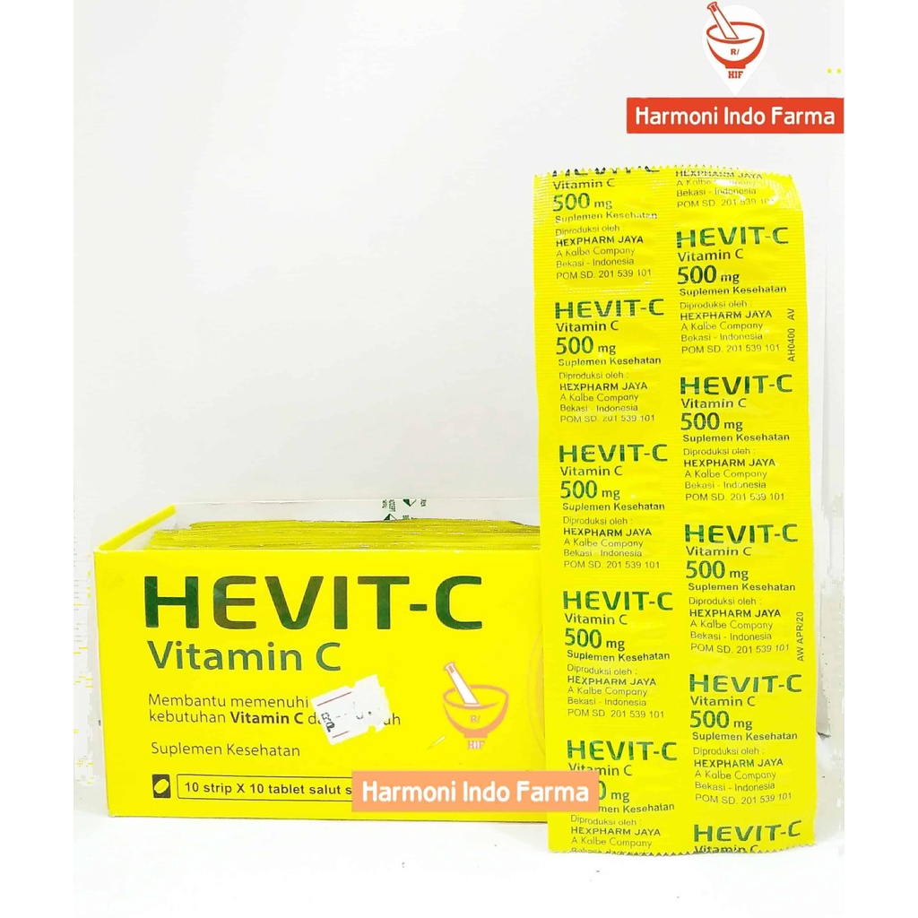 Jual Hevit C 500mg Tab (1 strip = 10 tablet) | Shopee Indonesia