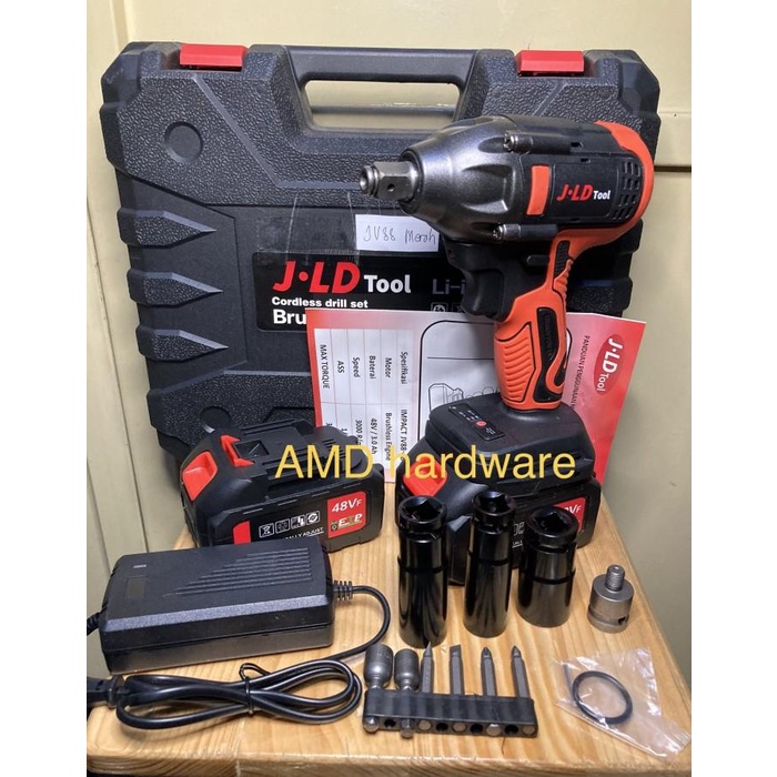 Jual Bor Cordless Brushless Impact Wrench Sock Set 48V Jld Aeg,Maktec ...