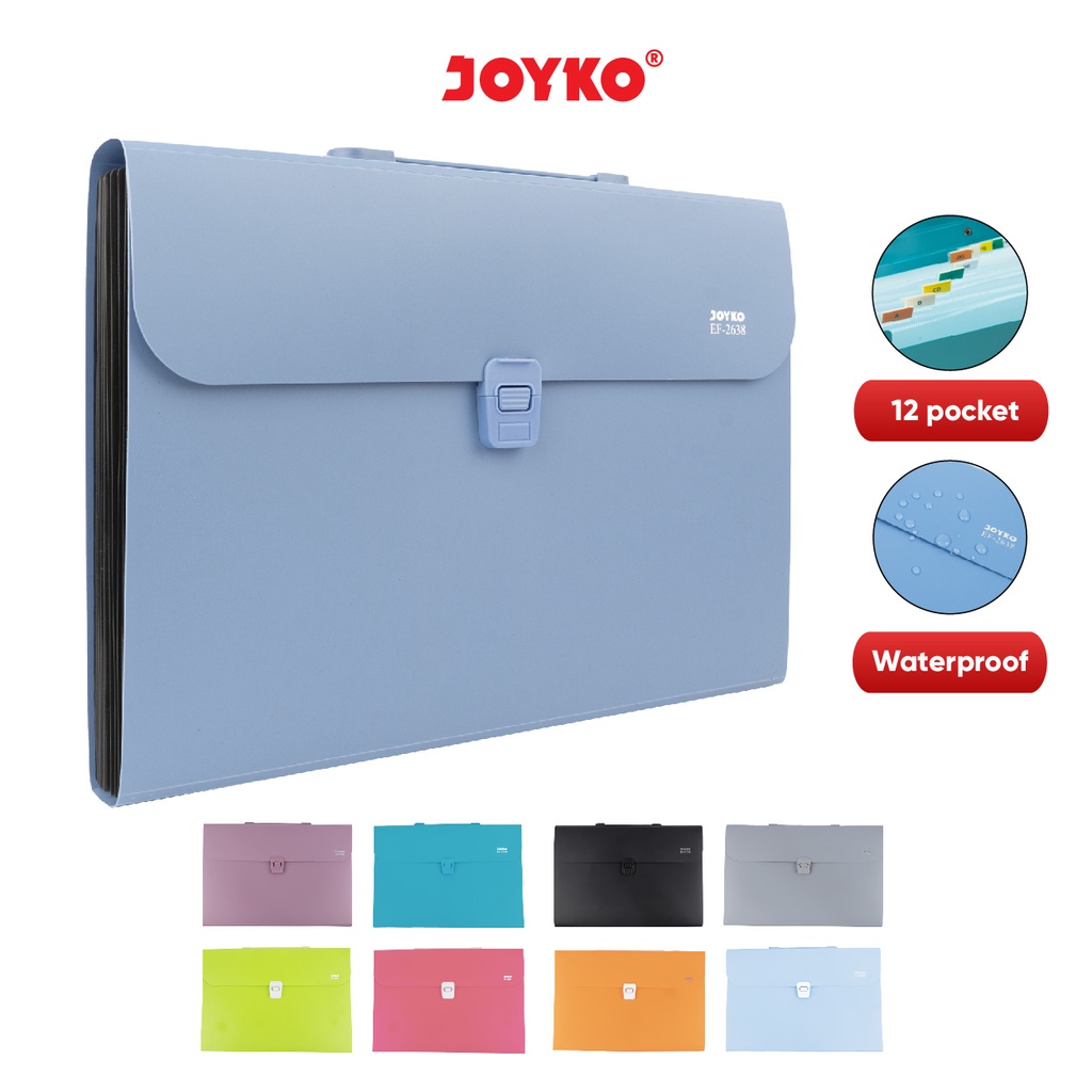 Jual Expanding File Map Harmonika Joyko EF-2638 Folio 13 Pocket ...
