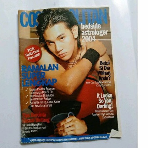 Jual Majalah Cosmopolitan Edisi Febuari 2004 Cover Vino | Shopee Indonesia