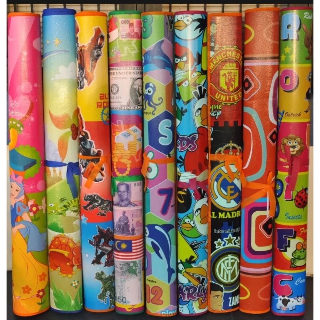 Jual MURAH !! KARPET Gulung Meriah Spon Lantai Motif Karakter/karpet ...