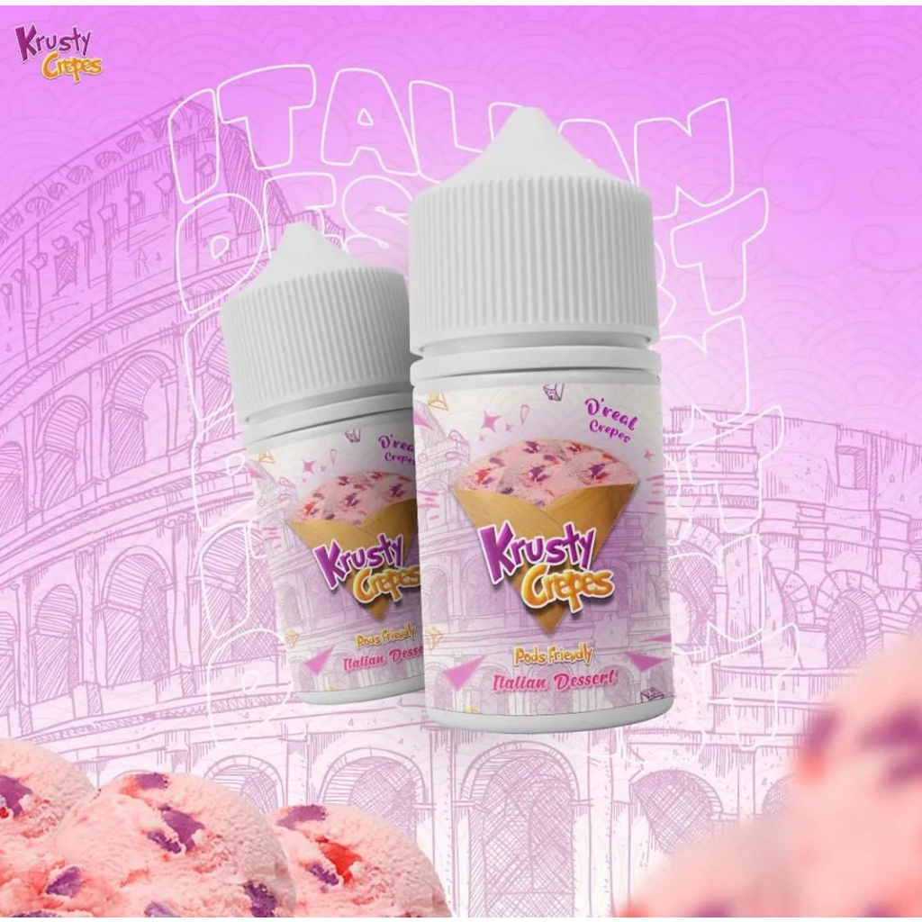 Jual Liquid Krusty Crepes V2 Italian Dessert Pods Friendly 30ML ...