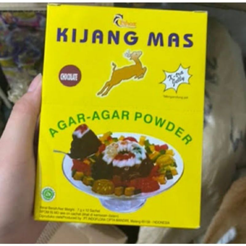 Jual Agar Agar Kijang Mas ekonomis 12 sachets @7g | Shopee Indonesia