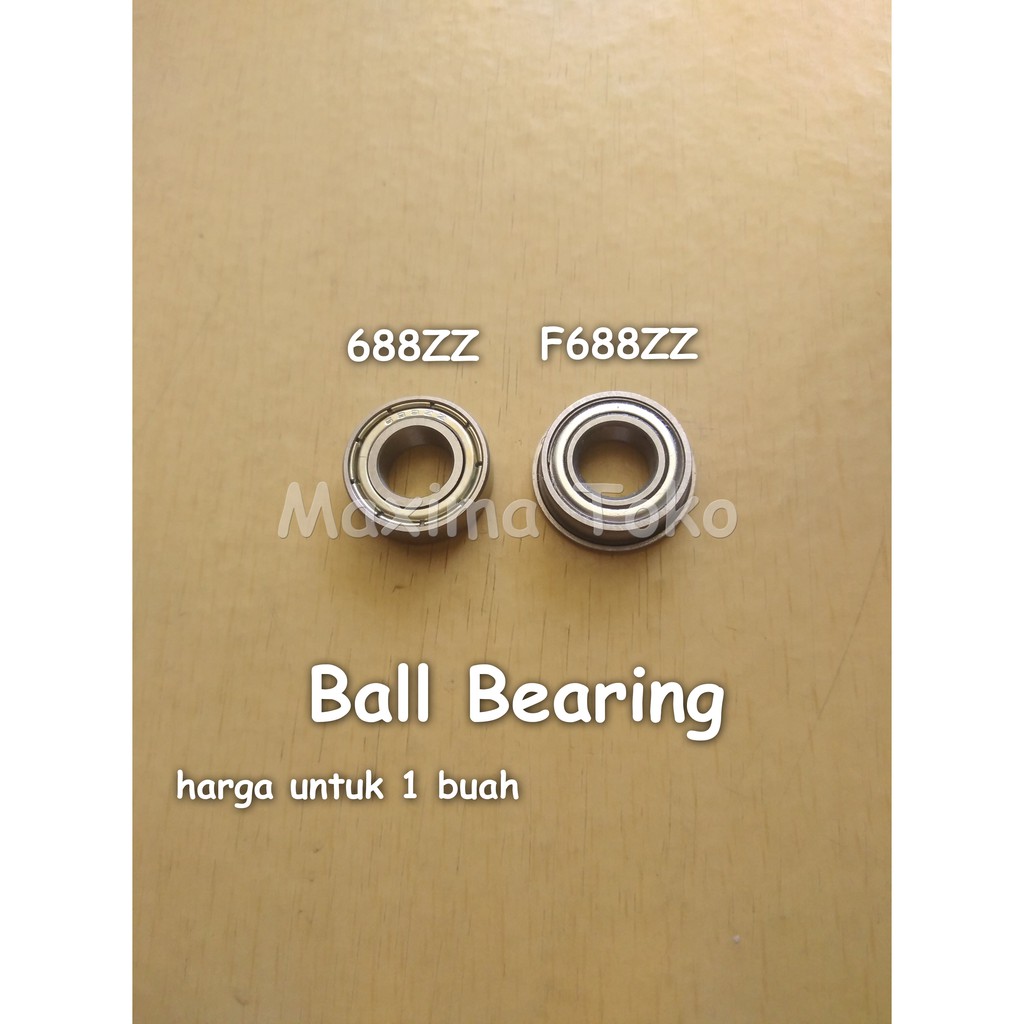 Jual Ball Bearing 688ZZ 688Z F688ZZ F688Z Deep Groove Miniature Shaft ...