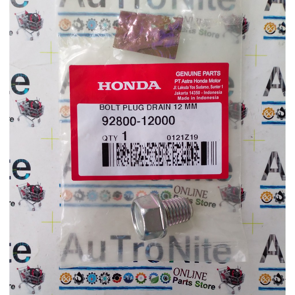 Jual Baut Pembuangan Oli Motor Bolt Plug Drain 12mm Kunci 17 Draincock ...