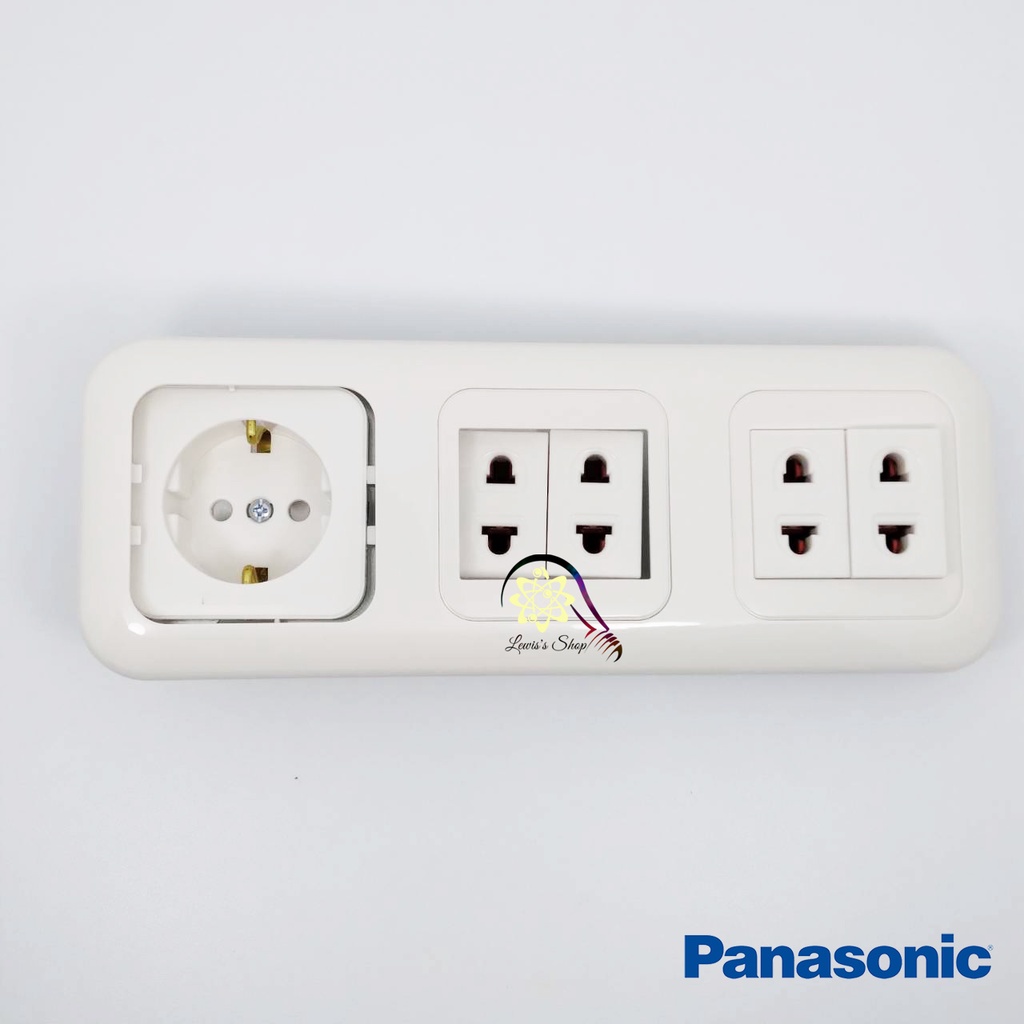 Jual Panasonic Stop Kontak Lima Arde WEJ10919 Wide Series Original ...