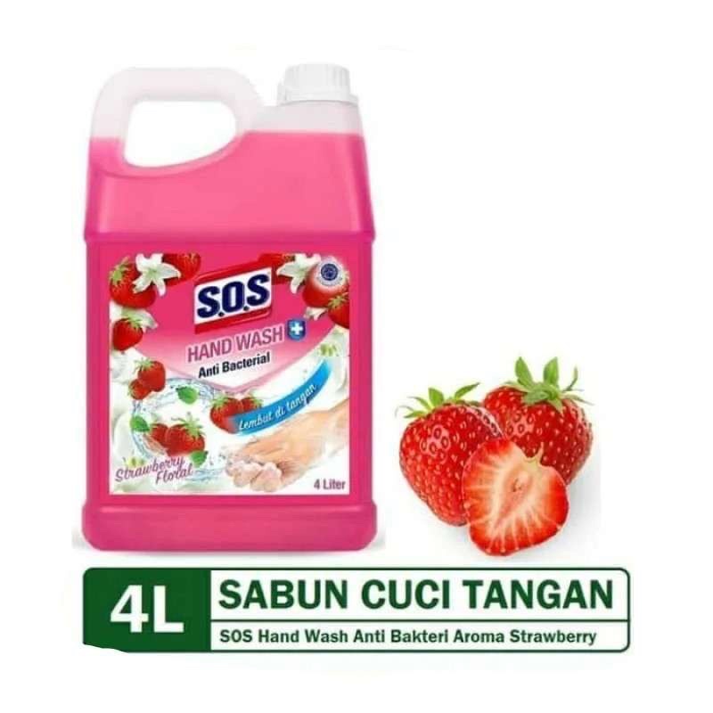Jual SOS Handwash Antibakteri Jerigen 4L - Sabun Cuci Tangan Anti ...