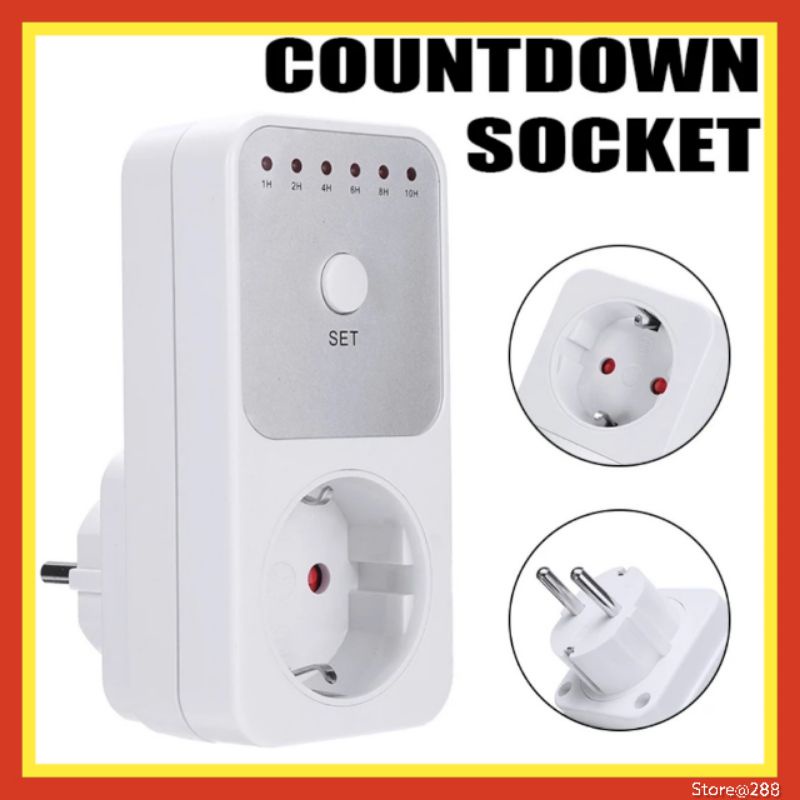 Jual Stop Kontak Listrik Saklar Switch Timer Automatic Colokan Listrik ...