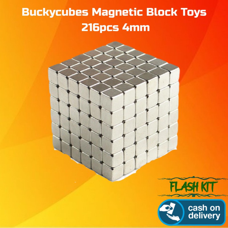 Jual Mainan Magnet Balok Buckycubes Magnetic Block Toys Isi 216pcs ...