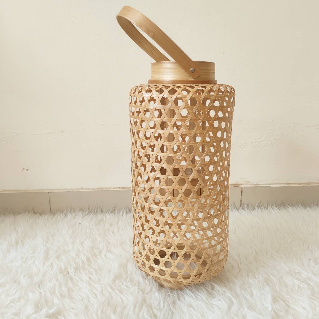 Jual MINAMI Lentera Duduk Lantern Japet Lampion Duduk Bambu Unik | Shopee Indonesia