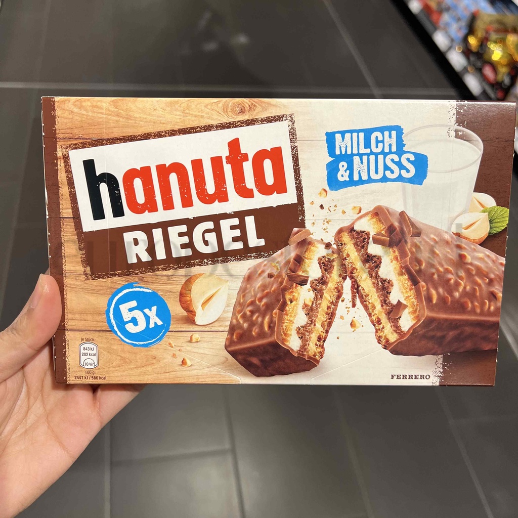 Jual Hanuta Riegel Milch & Nuss 5pcs 173 gr | Wafer Susu dan Hazelnut ...