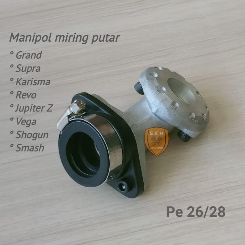 Jual Intake intek Manipol miring Putar Karbu pe26 dan 28 Grand Supra ...