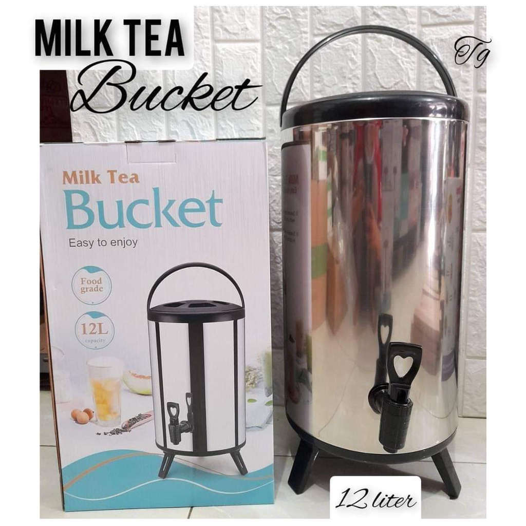 Jual Milk Tea Bucket Polos 12 Liter | Shopee Indonesia