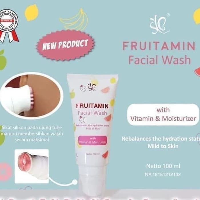 Jual SYB FRUITAMIN FACIAL WASH WITH VITAMIN & MOISTURIZER 100 ML ...