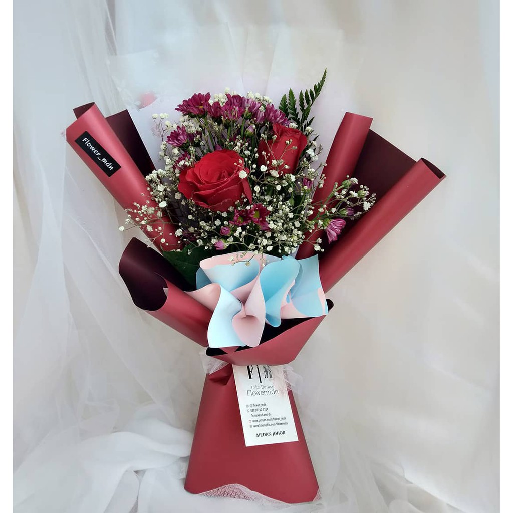 Jual H04 Flower Medan Buket Bunga Asli Wisuda Anniversary Pernikahan ...
