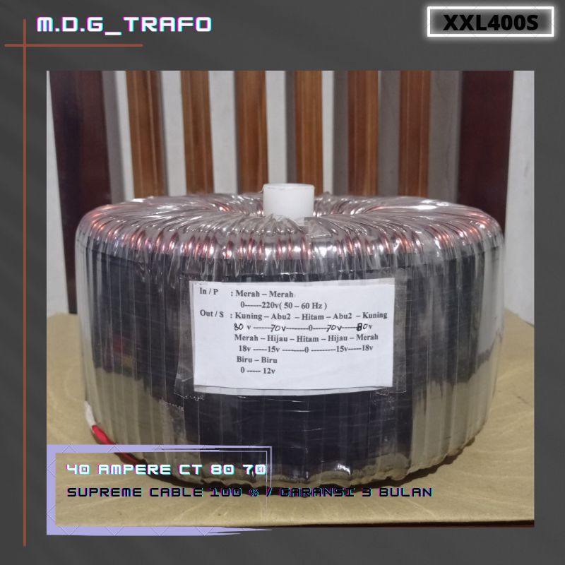 Jual trafo toroid donat 40A CT 80v - 70v murni | Shopee Indonesia