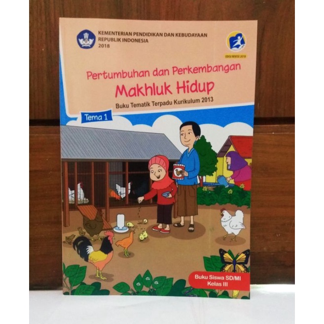 Jual Buku Tematik SD kelas 3 tema1"Pertumbuhan dan Perkembangan makhluk hidup" | Shopee Indonesia