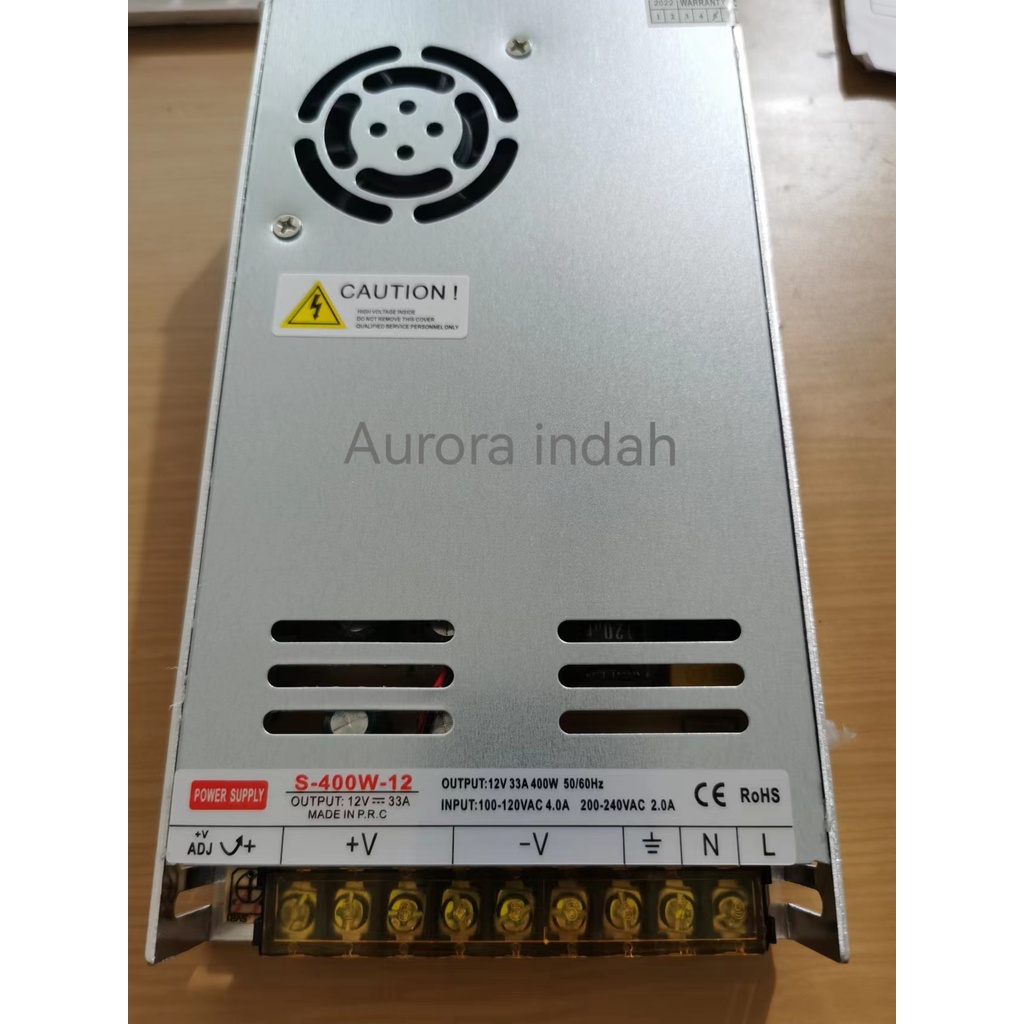 Jual Power Supply Switching 12V 30A 400 Watt Cocok Untuk CCTV LED RADIO DSB | Shopee Indonesia