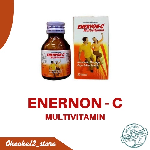 Jual Enervon-C Multivitamin isi 30 tablet Suplemen Daya Tahan Tubuh ...