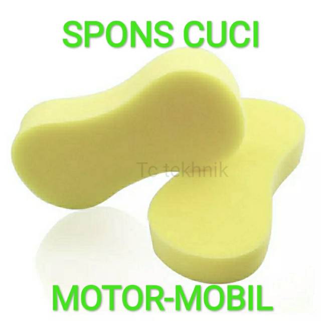 Jual Spons cuci motor mobil /sponge wash car motorcly poles-waxing ...