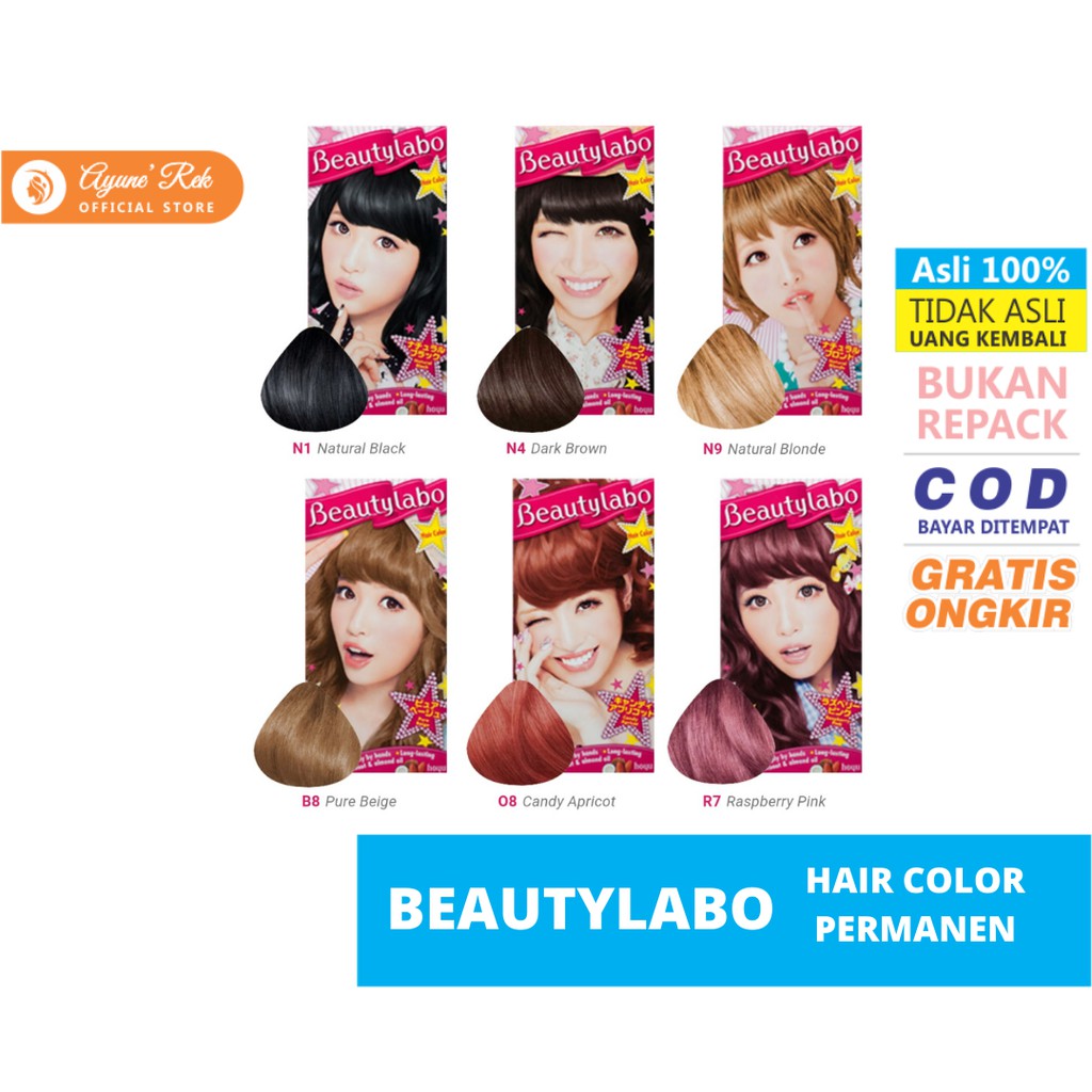 Jual Beautylabo Hair Color (Pewarna Rambut) Asli Jepang beauty labo ...