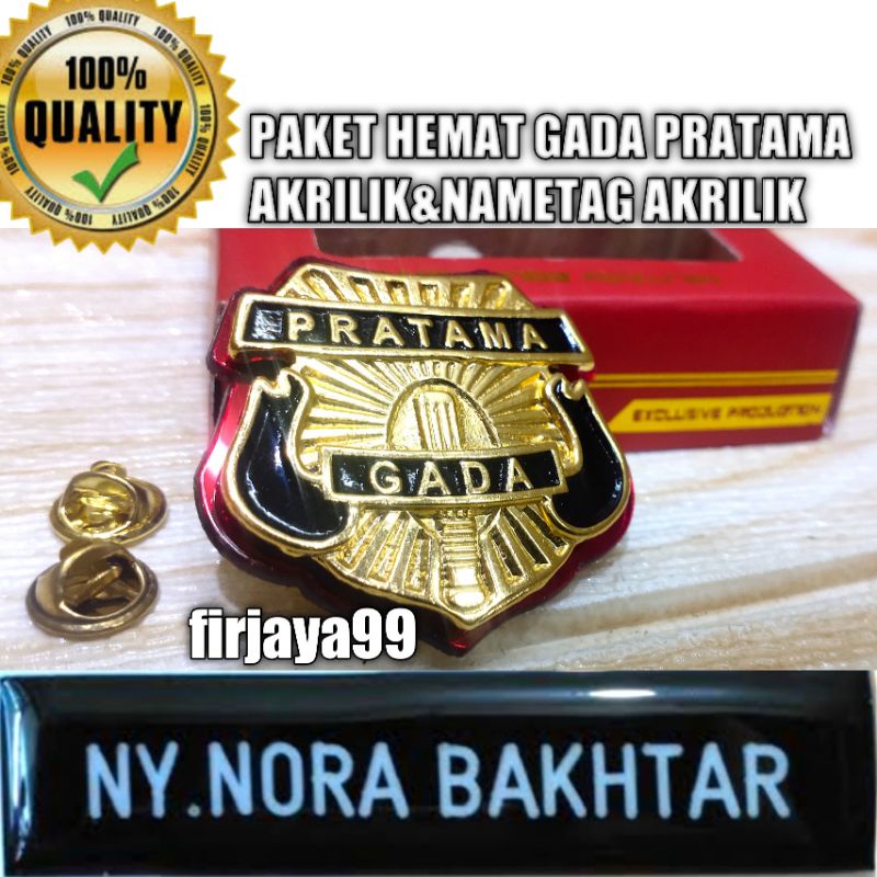 Jual PAKET HEMAT PIN GADA PRATAMA AKRILIK&NAME TAG AKRILIK PRODUK ...