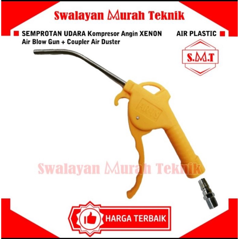 Jual XENON/ORANGE AIR BLOW GUN PISTOL ANGIN UDARA KOMPRESOR COMPRESSOR ...