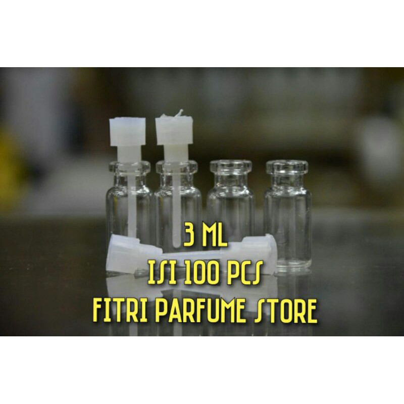 Jual Botol penisilin botol tester botol vial 3ml 3 ml 3cc isi 100pcs ...