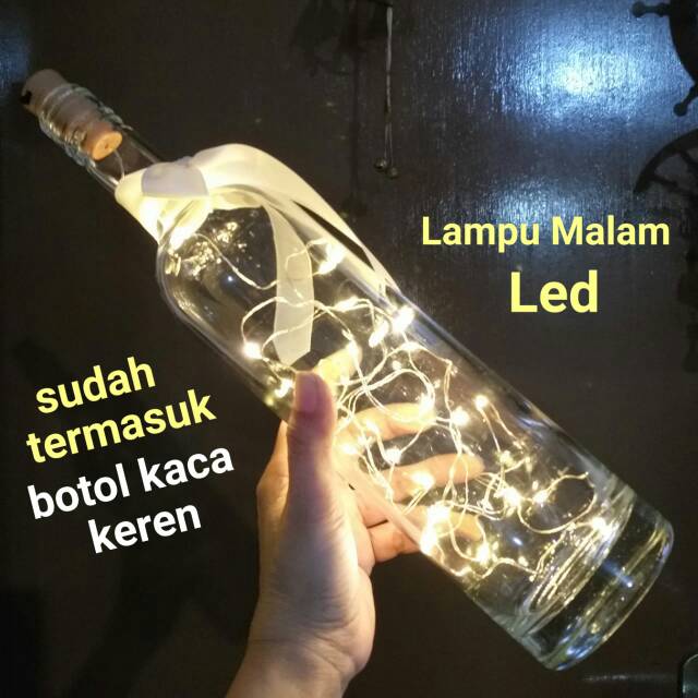 Jual Lampu malam / Lampu hias LED dalam botol kaca keren | Shopee Indonesia
