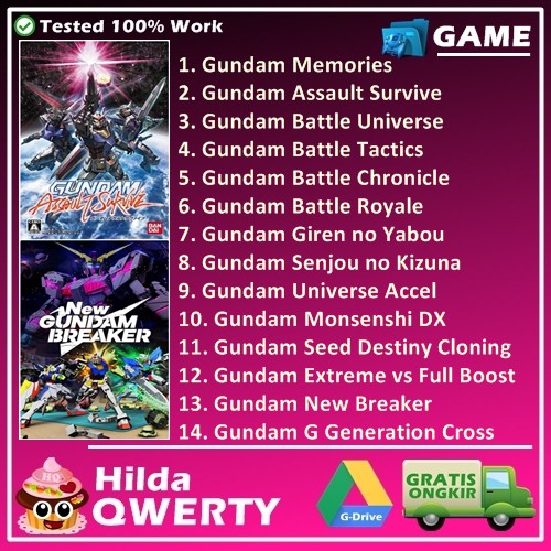 Jual Gundam Game Paket 2 Lengkap SEMUA SERI untuk PC Laptop | Shopee Indonesia